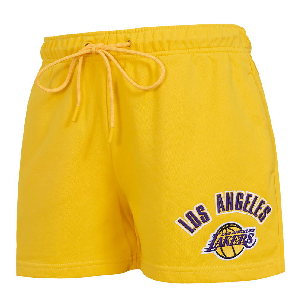 NBA LOS ANGELES LAKERS CLASSIC WOMEN'S SHORT (YELLOW) – Pro Standard
