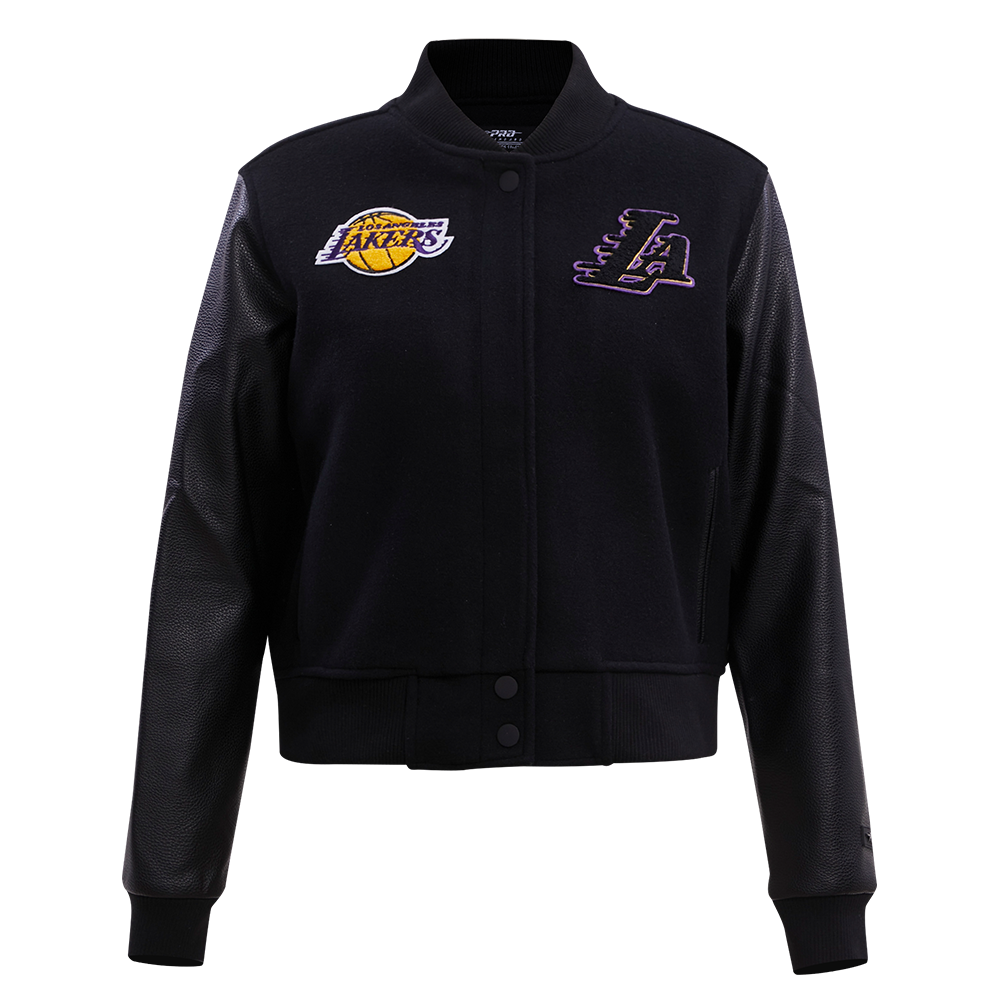 NBA LOS ANGELES LAKERS CLASSIC WOOL WOMEN'S VARSITY JACKET (JET BLACK ...