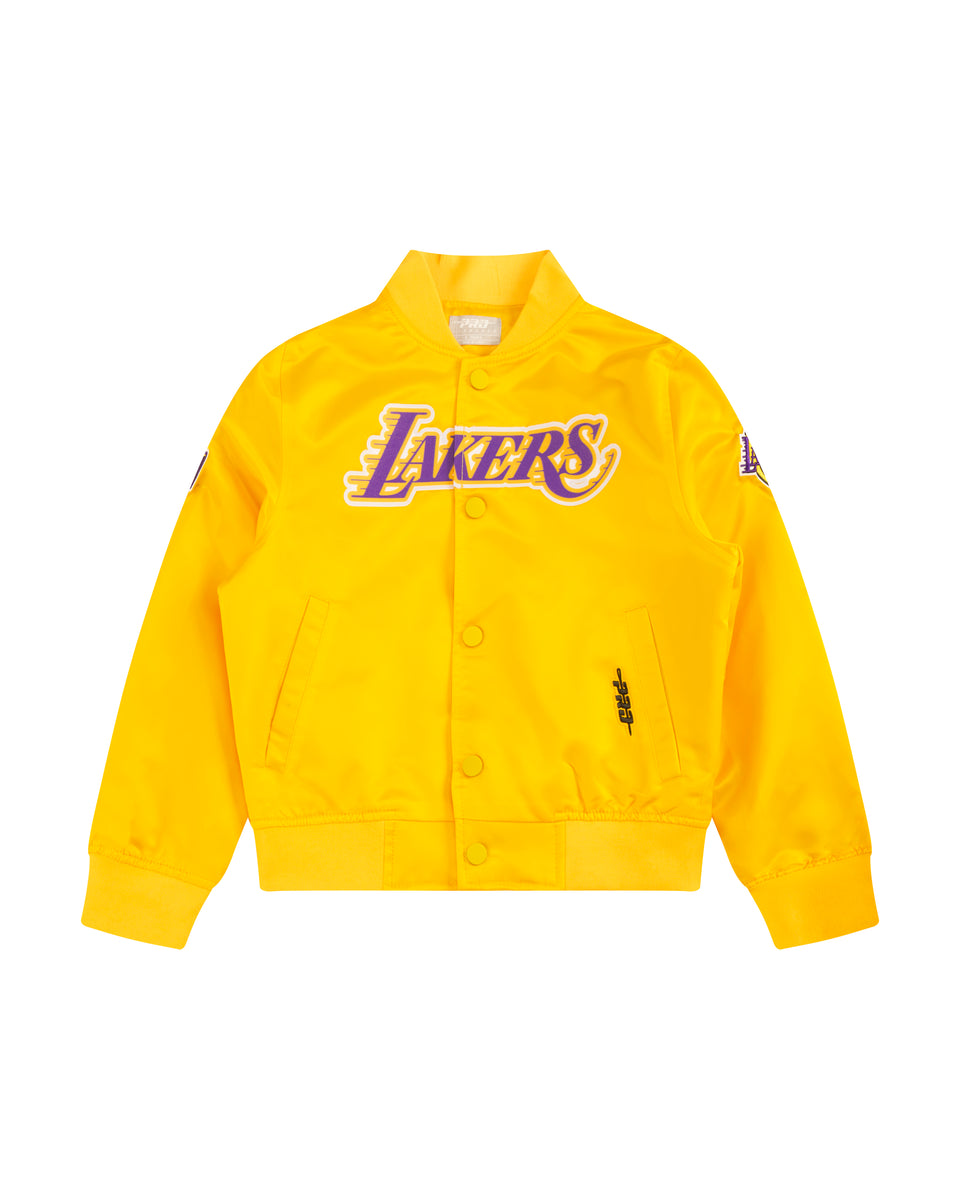 NBA LOS ANGELES LAKERS CLASSIC LITTLE BOYS SATIN JACKET (YELLOW) – Pro ...