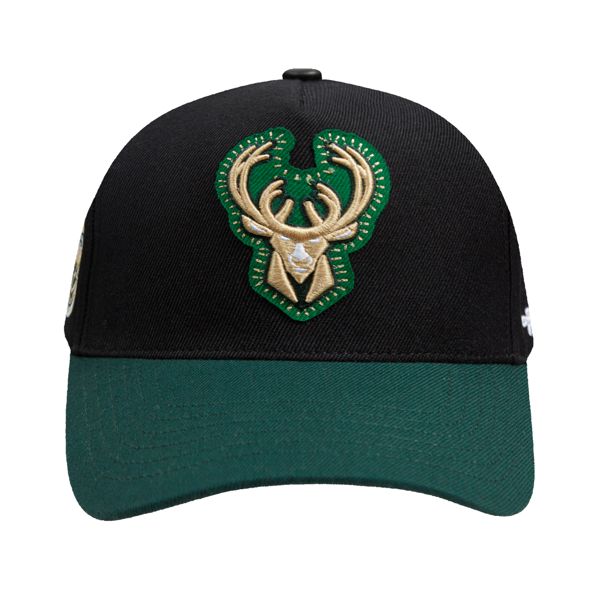 NBA MILWAUKEE BUCKS DIY PICK STITCH PINCH FRONT SNAPBACK HAT (BLACK ...