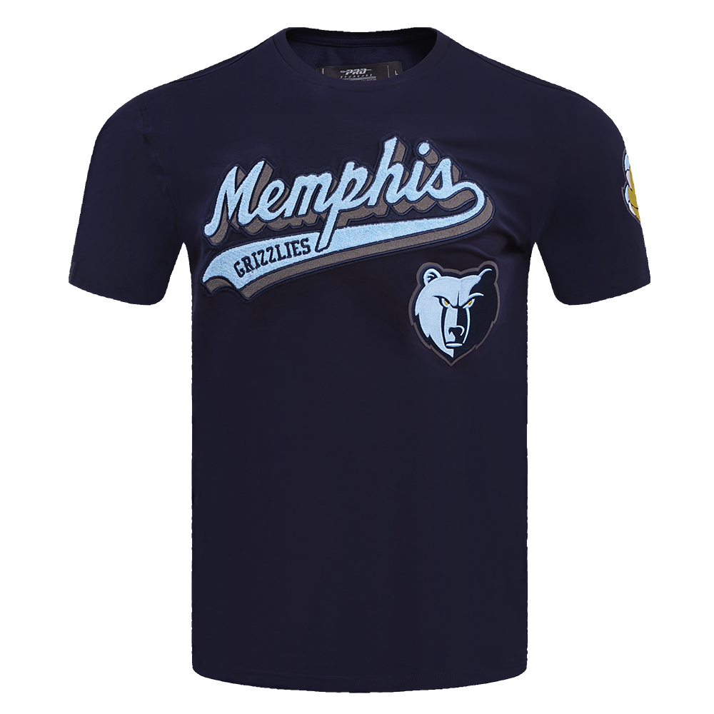 NBA MEMPHIS GRIZZLIES SCRIPT TAIL MEN'S TEE (MIDNIGHT NAVY) – Pro Standard
