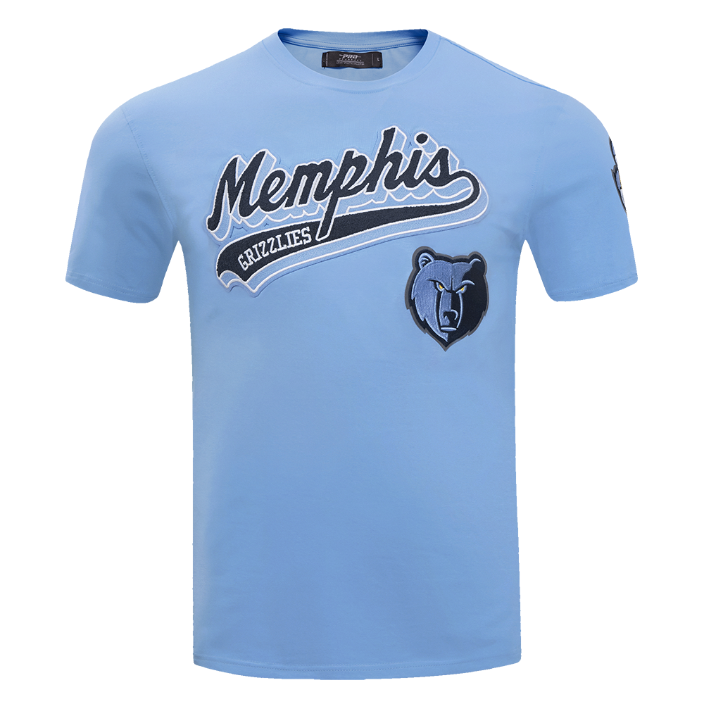 NBA MEMPHIS GRIZZLIES SCRIPT TAIL MEN'S TEE (UNIVERSITY BLUE) – Pro ...
