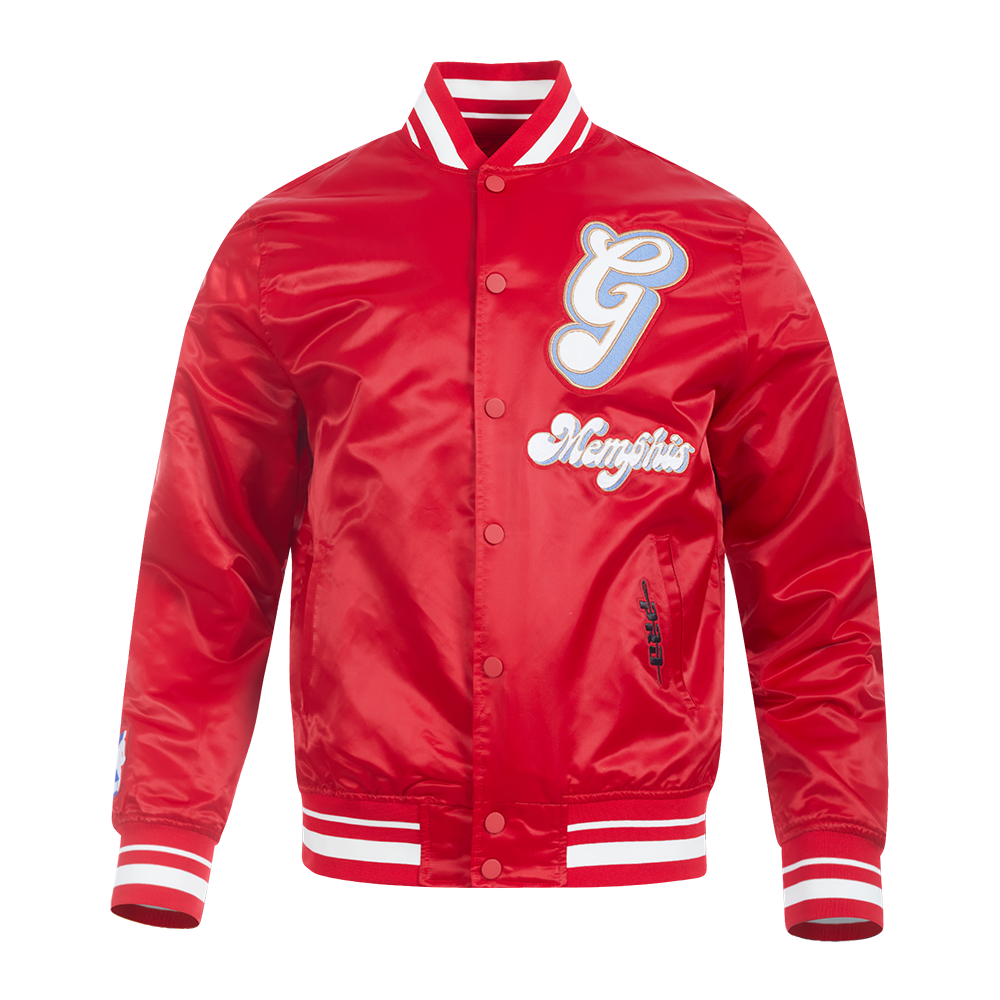 NBA MEMPHIS GRIZZLIES CITY EDITION 24-25 MEN'S RIB SATIN JACKET (RED ...