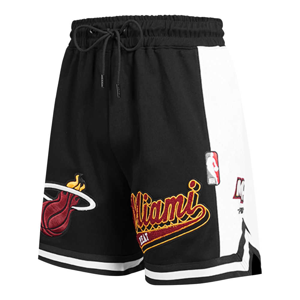 NBA MIAMI HEAT SCRIPT TAIL MEN'S DOUBLE KNIT 2.0 SHORT (BLACK) – Pro ...