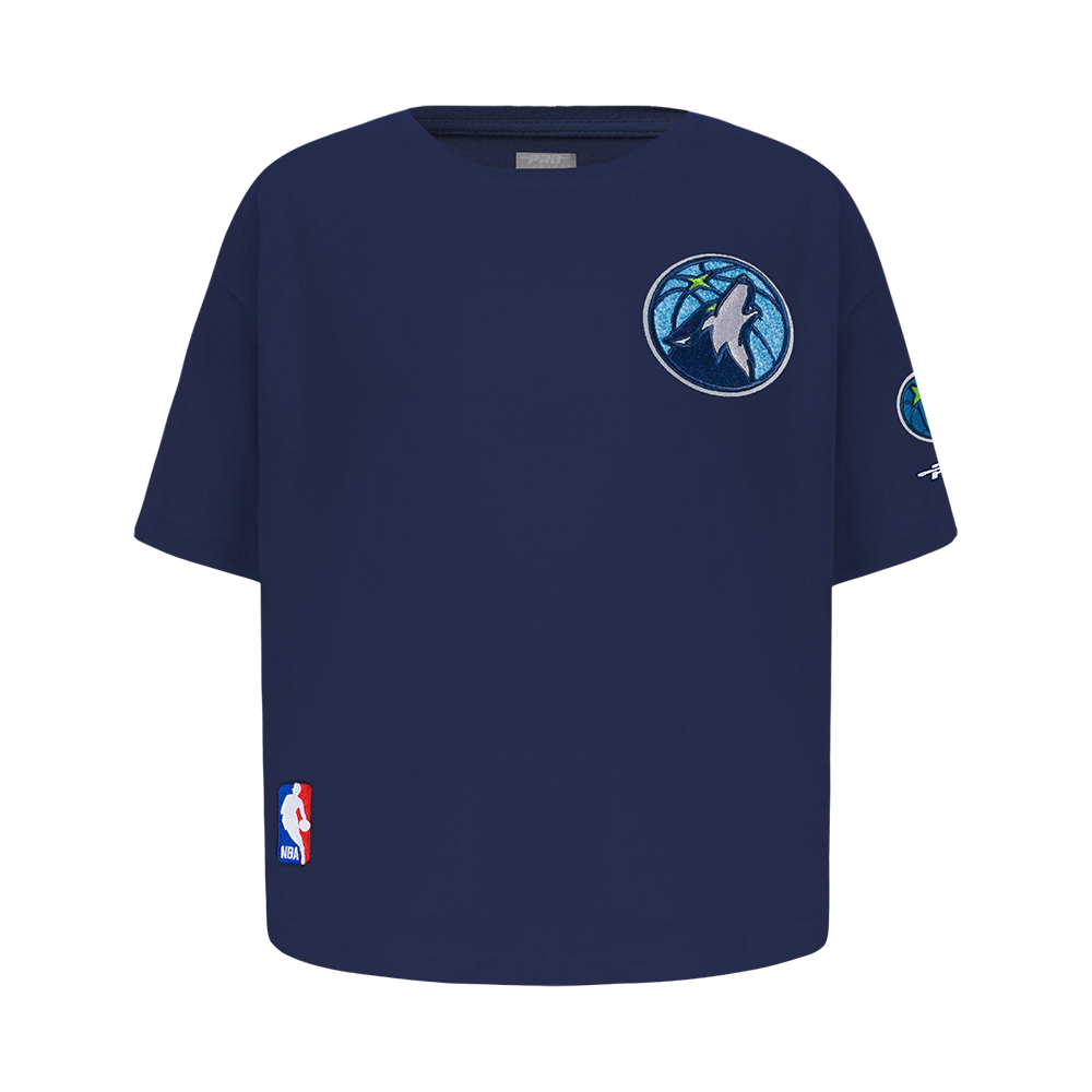 NBA MINNESOTA TIMBERWOLVES CLASSIC BIG GIRLS SHORT SLEEVE BOXY TEE (MI ...