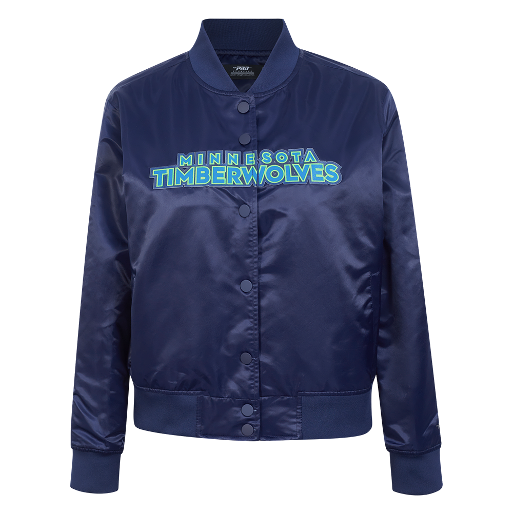 NBA MINNESOTA TIMBERWOLVES CLASSIC WOMEN'S SATIN JACKET (MIDNIGHT NAVY ...
