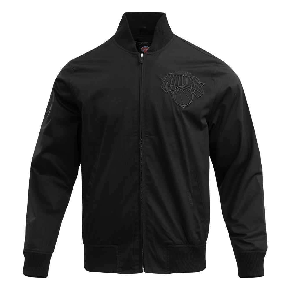 NBA NEW YORK KNICKS NEUTRAL TWILL JACKET (BLACK) – Pro Standard