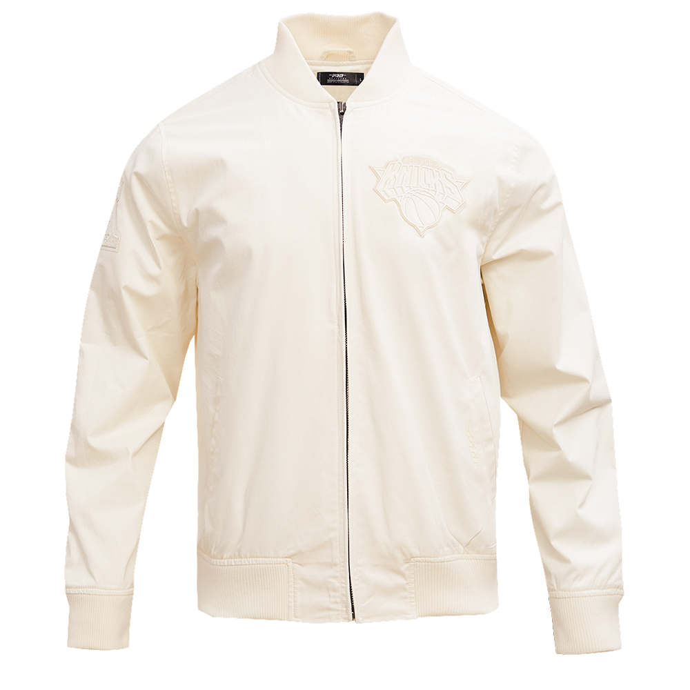 NBA NEW YORK KNICKS NEUTRAL TWILL JACKET (EGGSHELL) – Pro Standard