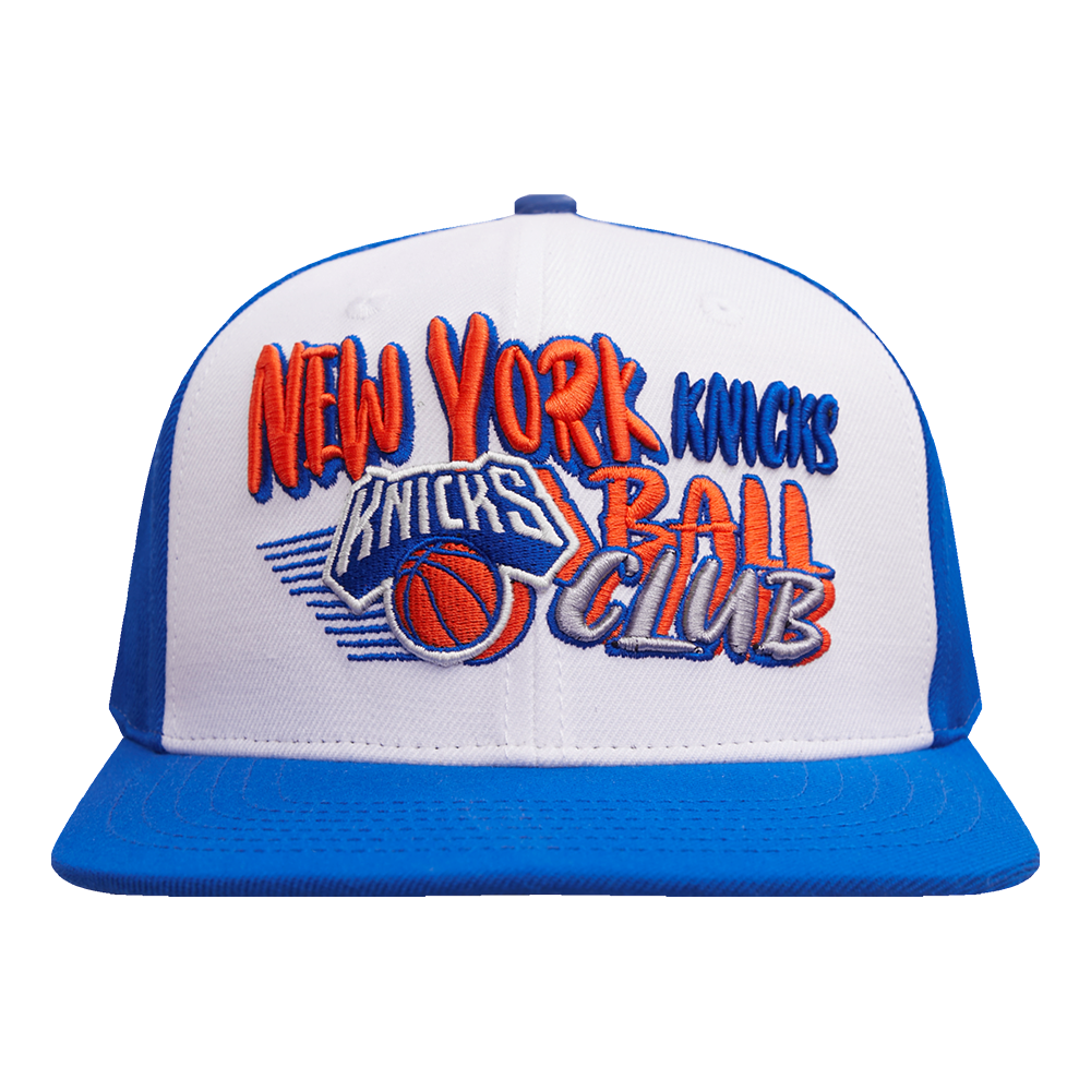 NBA NEW YORK KNICKS RETRO MOTION 2 TONE WOOL SNAPBACK HAT (ROYAL BLUE ...