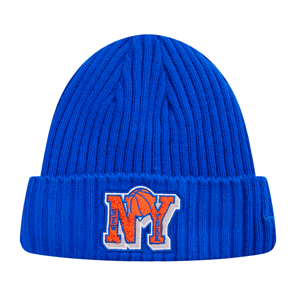 NBA NEW YORK KNICKS MASH UP BEANIE (ROYAL BLUE) – Pro Standard