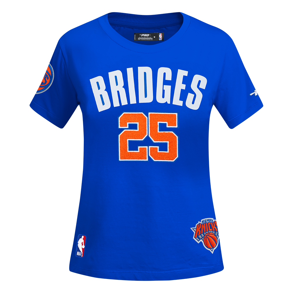 NBA NEW YORK KNICKS MIKAL BRIDGES #25 CLASSIC PLAYER NAME AND NUMBER W ...