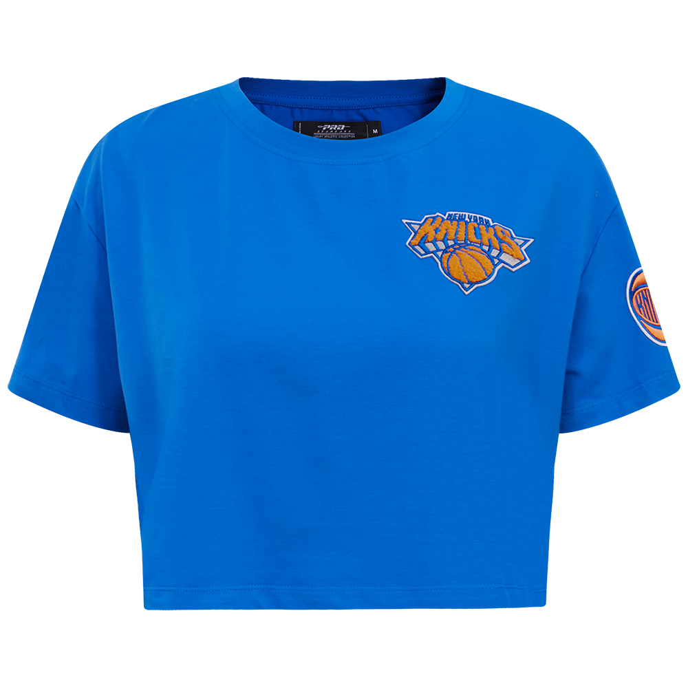 NBA NEW YORK KNICKS CLASSIC WOMEN'S BOXY TEE (ROYAL BLUE) – Pro Standard