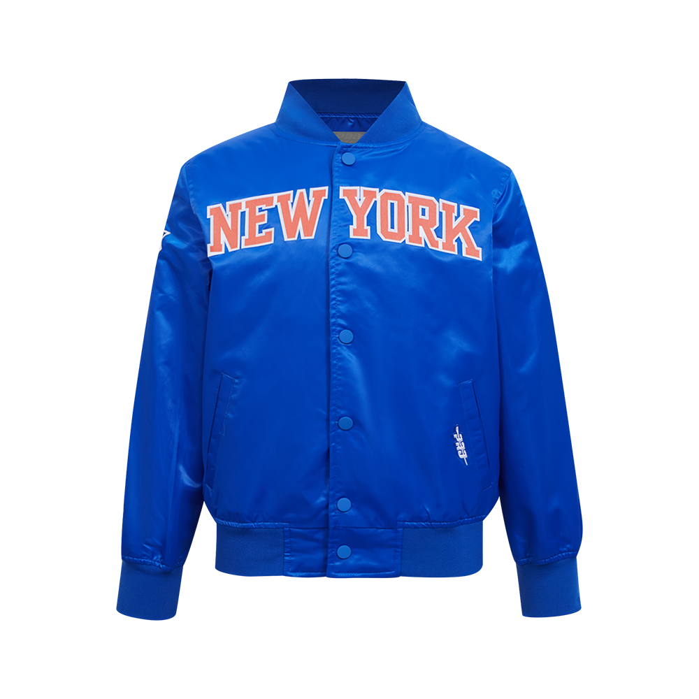 NBA NEW YORK KNICKS CLASSIC BIG BOYS SATIN JACKET (ROYAL BLUE) – Pro ...
