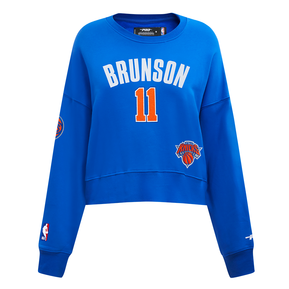 NBA NEW YORK KNICKS JALEN BRUNSON #11 CLASSIC PLAYER NAME AND NUMBER W ...