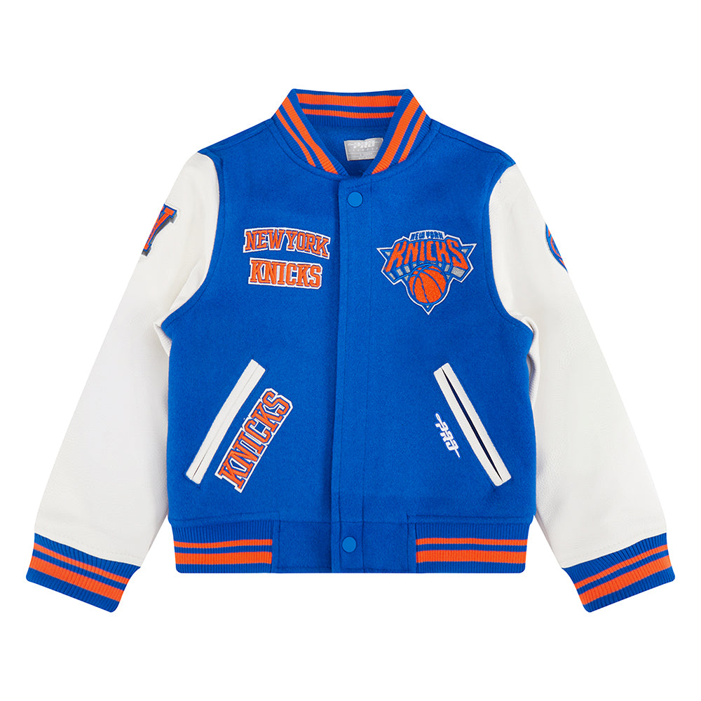 NBA NEW YORK KNICKS RETRO CLASSIC LITTLE BOYS RIB WOOL VARSITY JACKET ...