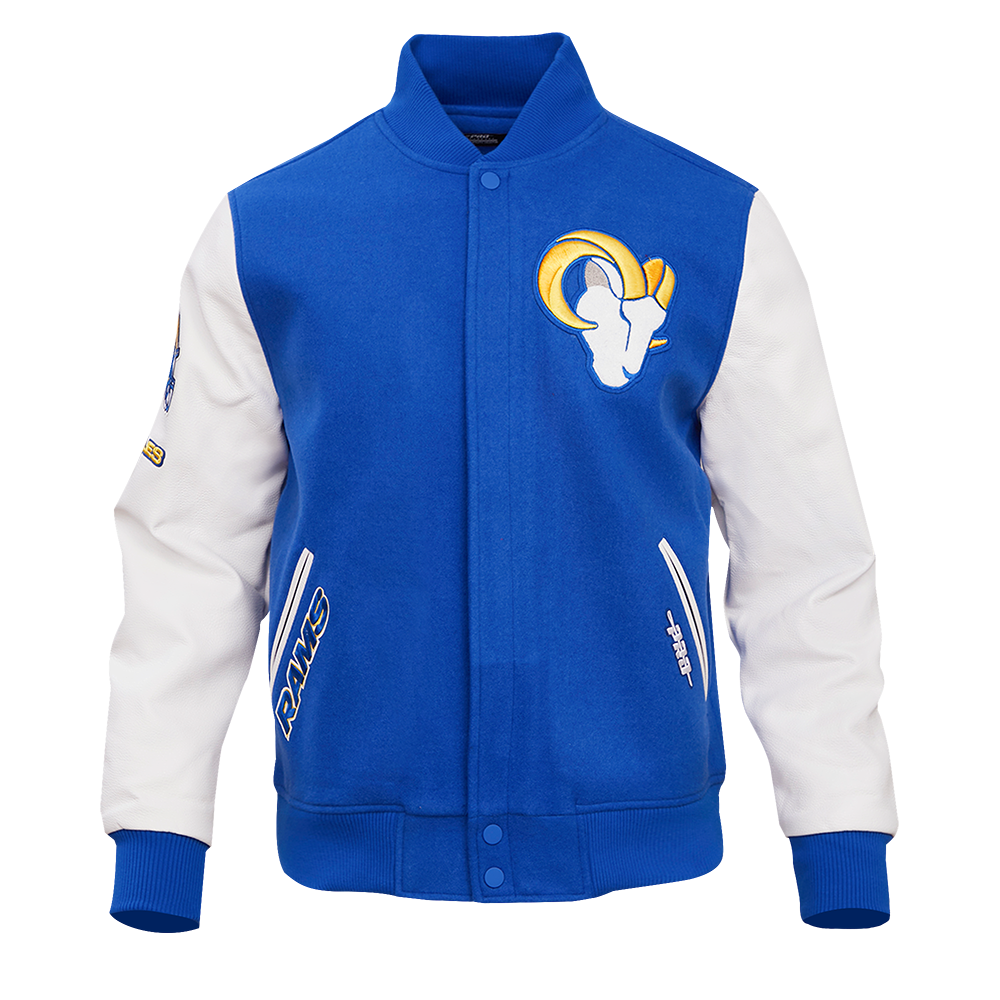 NFL LOS ANGELES RAMS CLASSIC WOOL MEN'S VARSITY JACKET (BLUE/ WHITE ...