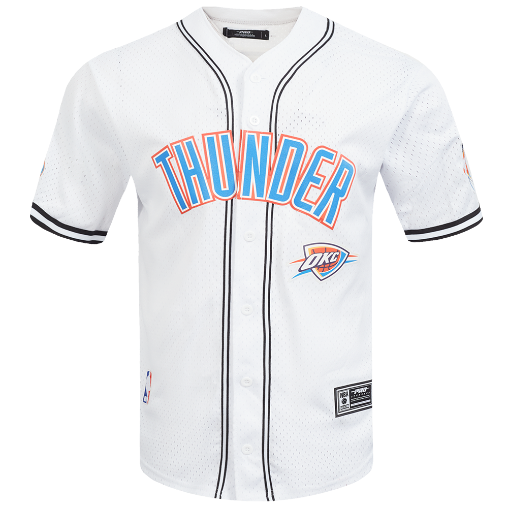 Pro Standard NBA Oklahoma City Thunder Mesh Button Down - Men's
