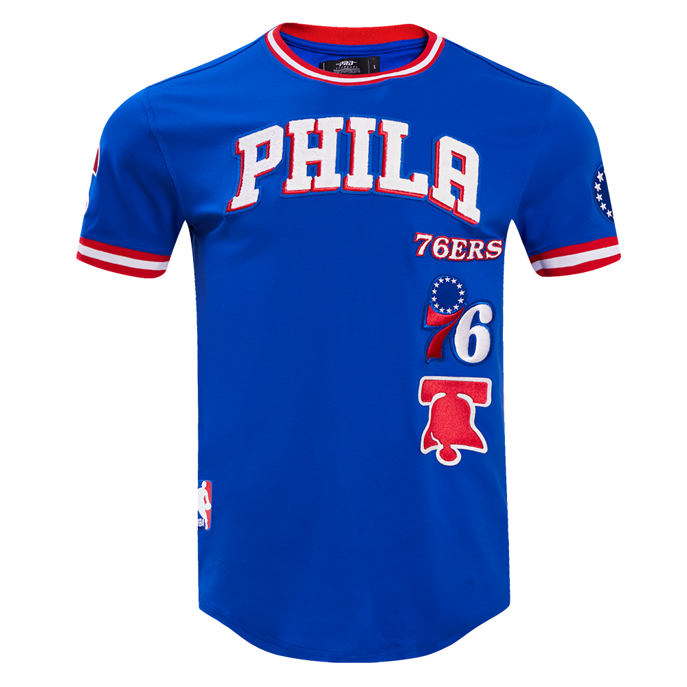 NBA PHILADELPHIA 76ERS RETRO CLASSIC MEN'S TEE (ROYAL BLUE/RED) – Pro ...