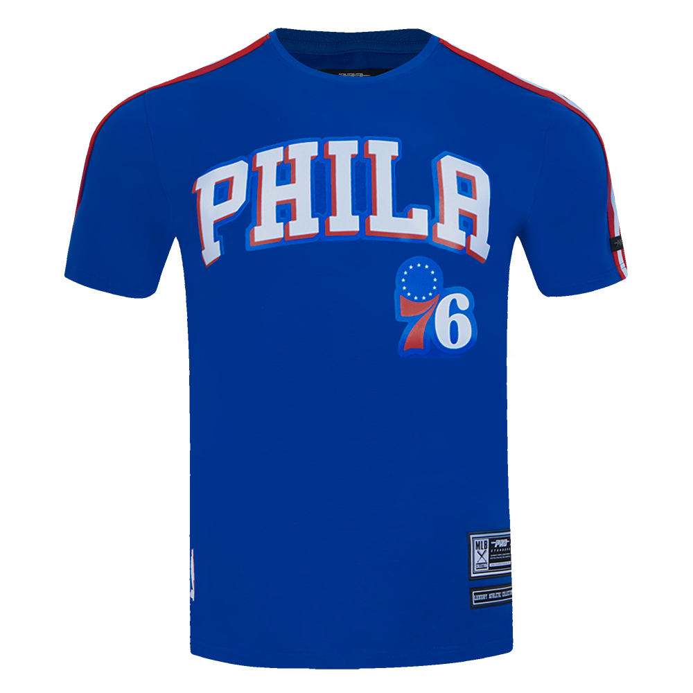 NBA PHILADELPHIA 76ERS CLASSIC MEN'S SINGLE JERSEY STRIPED TEE (ROYAL ...