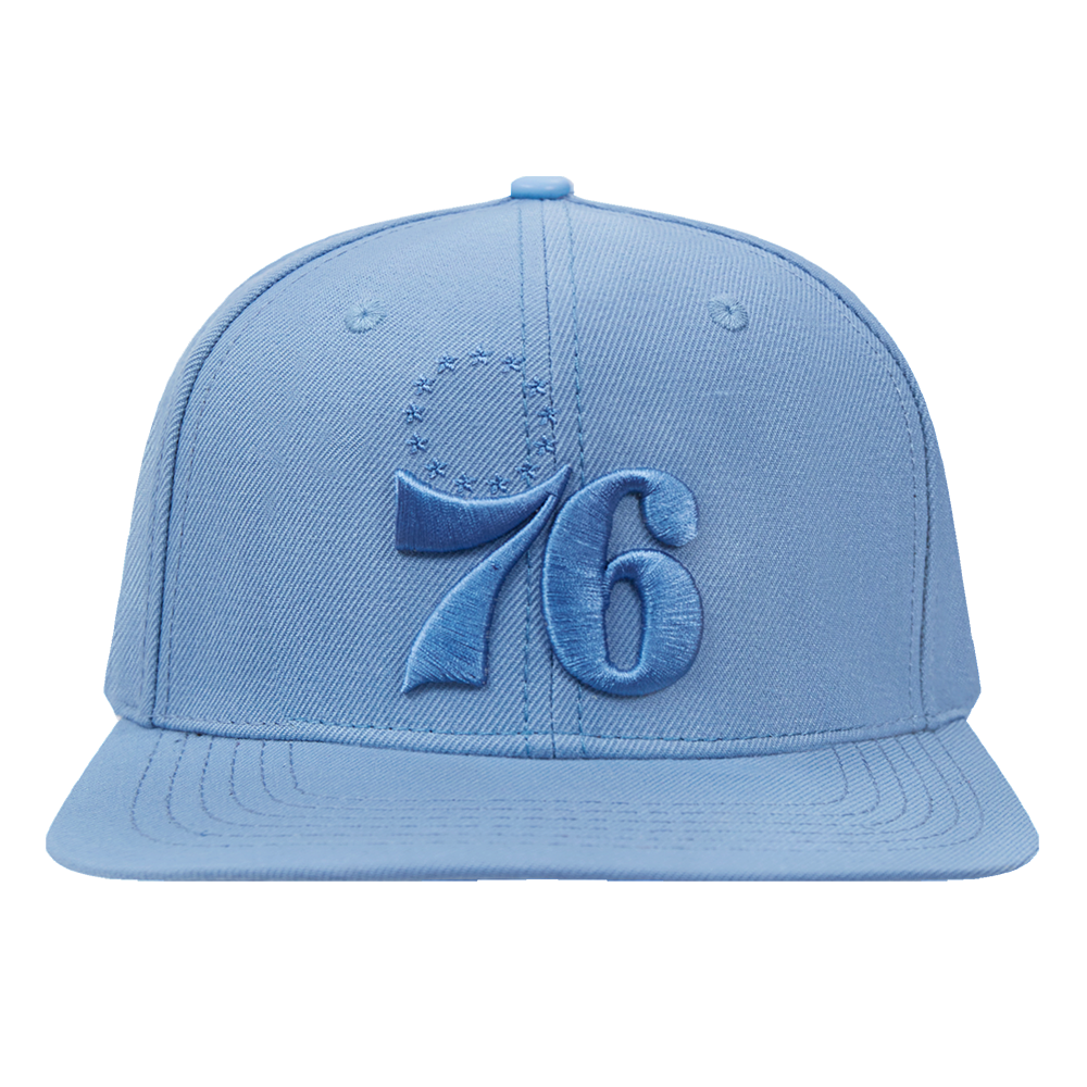 NBA PHILADELPHIA 76ERS NEUTRAL WOOL SNAPBACK HAT (STEEL BLUE) – Pro ...