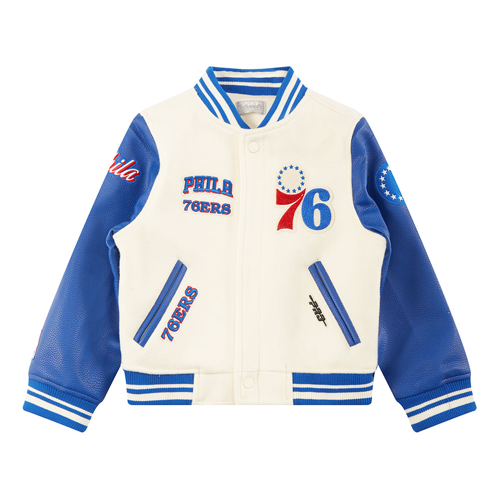 NBA PHILADELPHIA 76ERS RETRO CLASSIC LITTLE BOYS RIB WOOL VARSITY JACK ...
