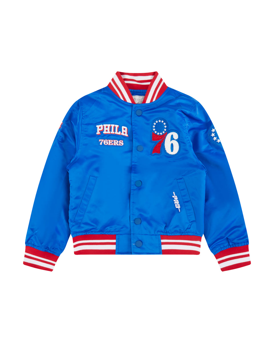 Pro Standard NBA Philadelphia 76ers Retro Classic Satin Jacket - Youth