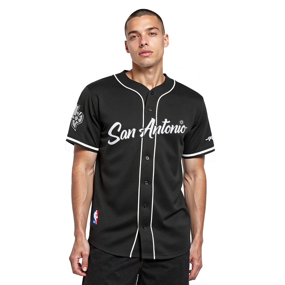NBA SAN ANTONIO SPURS CITY EDITION 25-26 MEN'S MESH BUTTON DOWN SHIRT ...
