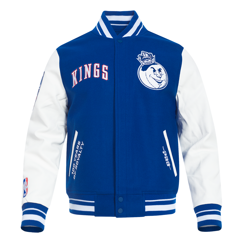 NBA SACRAMENTO KINGS CITY EDITION 24-25 MEN'S RIB WOOL VARSITY JACKE ...