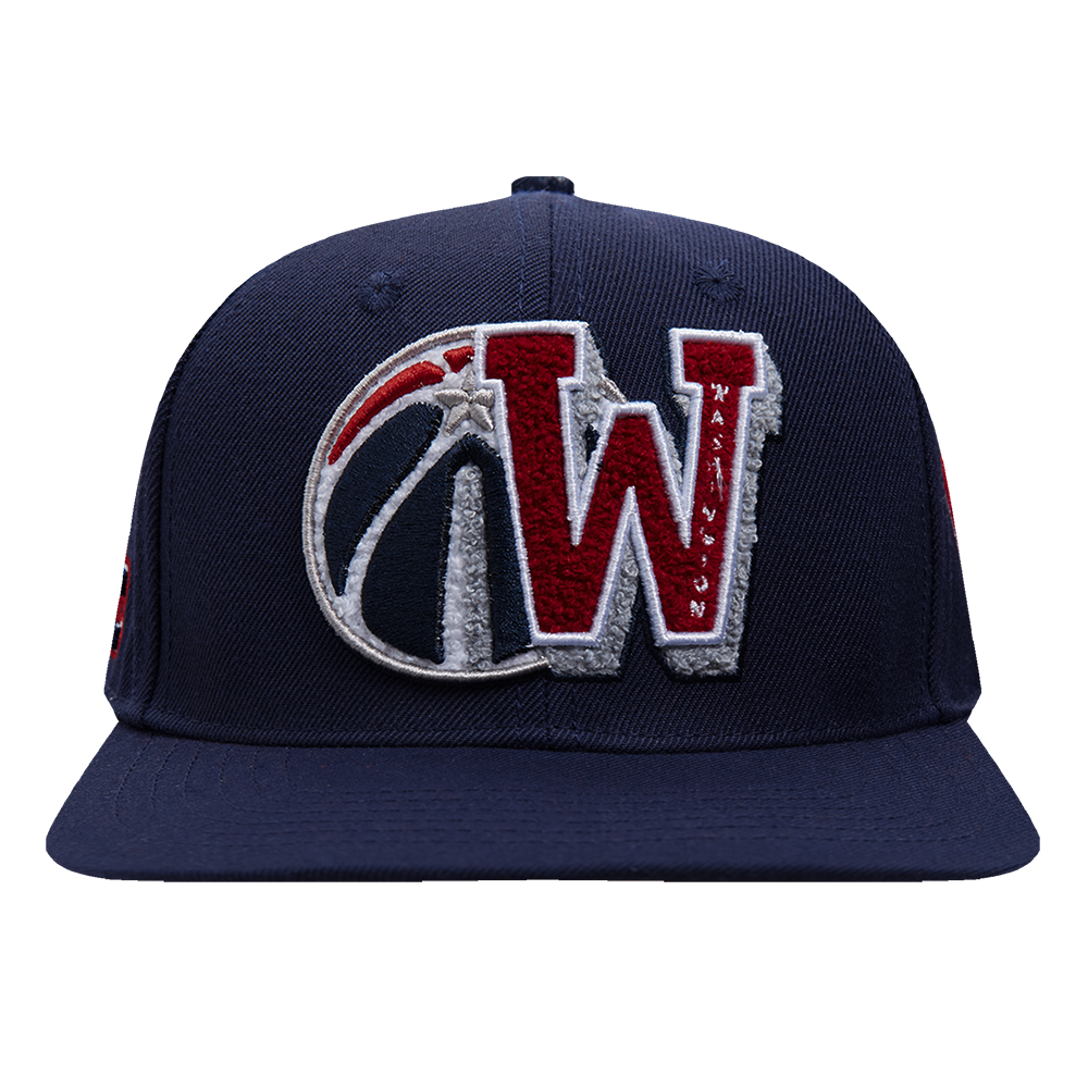 NBA WASHINGTON WIZARDS MASHUP UNISEX WOOL SNAPBACK HAT (MIDNIGHT NAVY ...