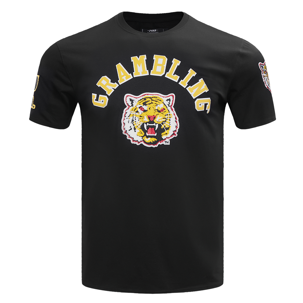 GRAMBLING STATE UNIVERSITY CLASSIC MEN'S STACKED LOGO TEE (BLACK) – Pro ...