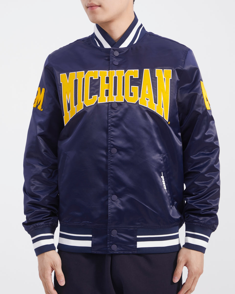 Pro Standard College University Of Michigan Crest Emblem Satin Jack...