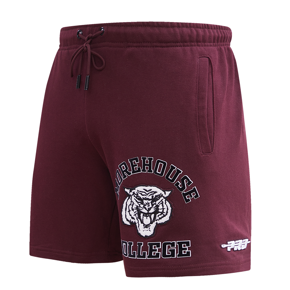 MOREHOUSE COLLEGE CLASSIC MEN'S STACKED LOGO SHORT (WINE) – Pro Standard