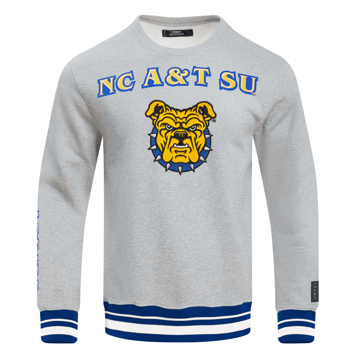 NORTH CAROLINA A&T STATE UNIVERSITY CLASSIC STACKED LOGO FLEECE CREWNE ...