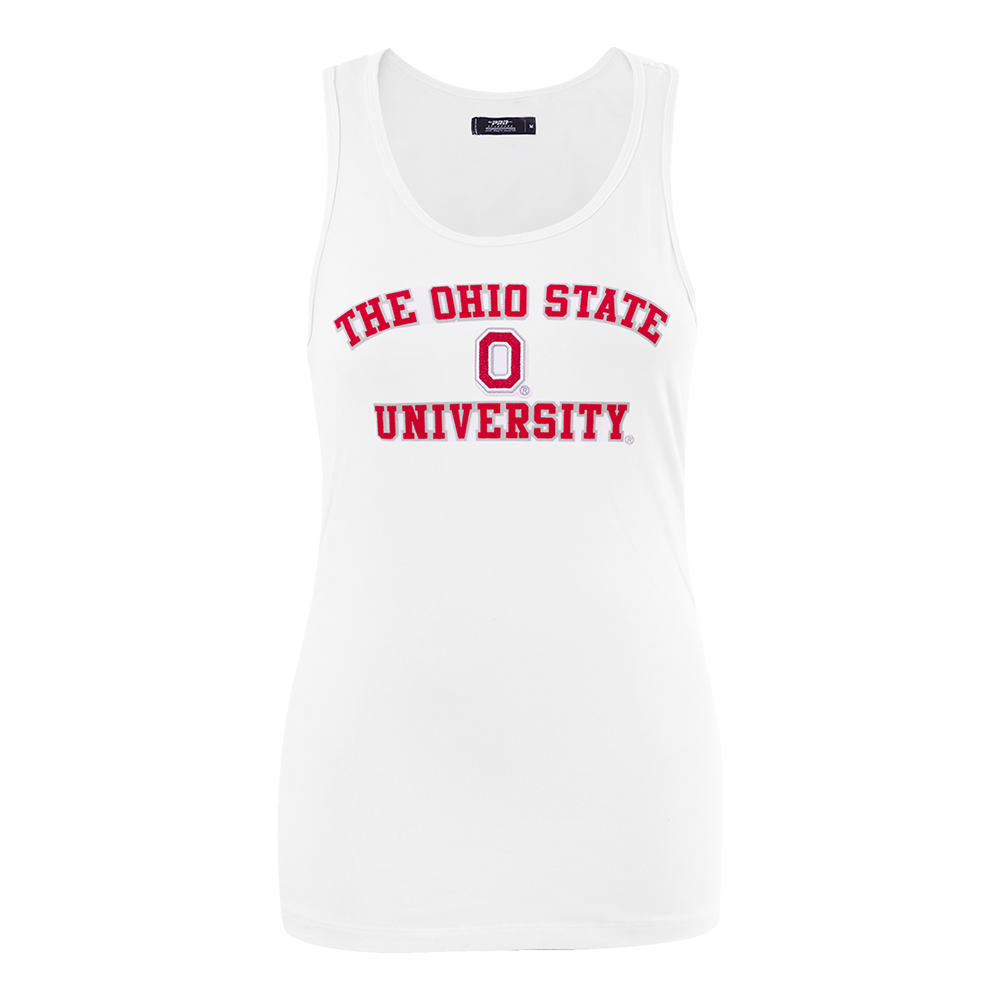 OHIO STATE UNIVERSITY CLASSIC WOMEN'S RELAXED FIT RACERBACK (WHITE ...