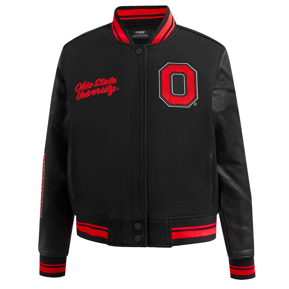 Pro Standard Ohio State University Classic Varsity Jacket - Women's