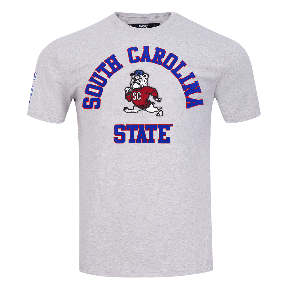 SOUTH CAROLINA STATE UNIVERSITY CLASSIC MEN'S STACKED LOGO TEE (HEATHE ...