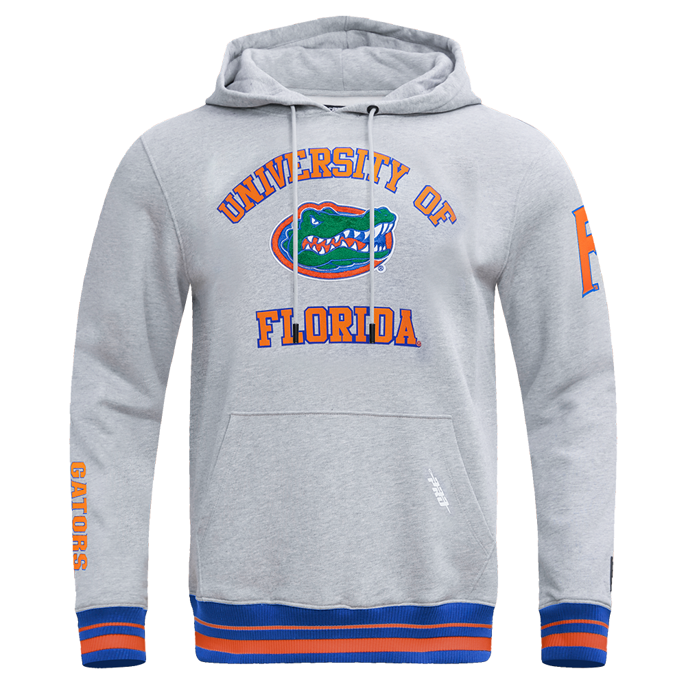 UNIVERSITY OF FLORIDA CLASSIC MEN'S STACKED LOGO PULLOVER HOODIE (HEAT ...