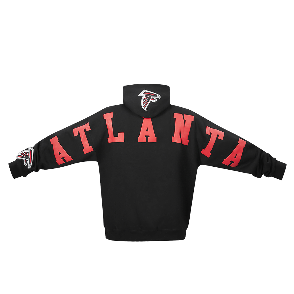 NFL ATLANTA FALCONS WINGSPAN MEN'S DROP SHOULDER FLC PO HOODIE (BLACK ...