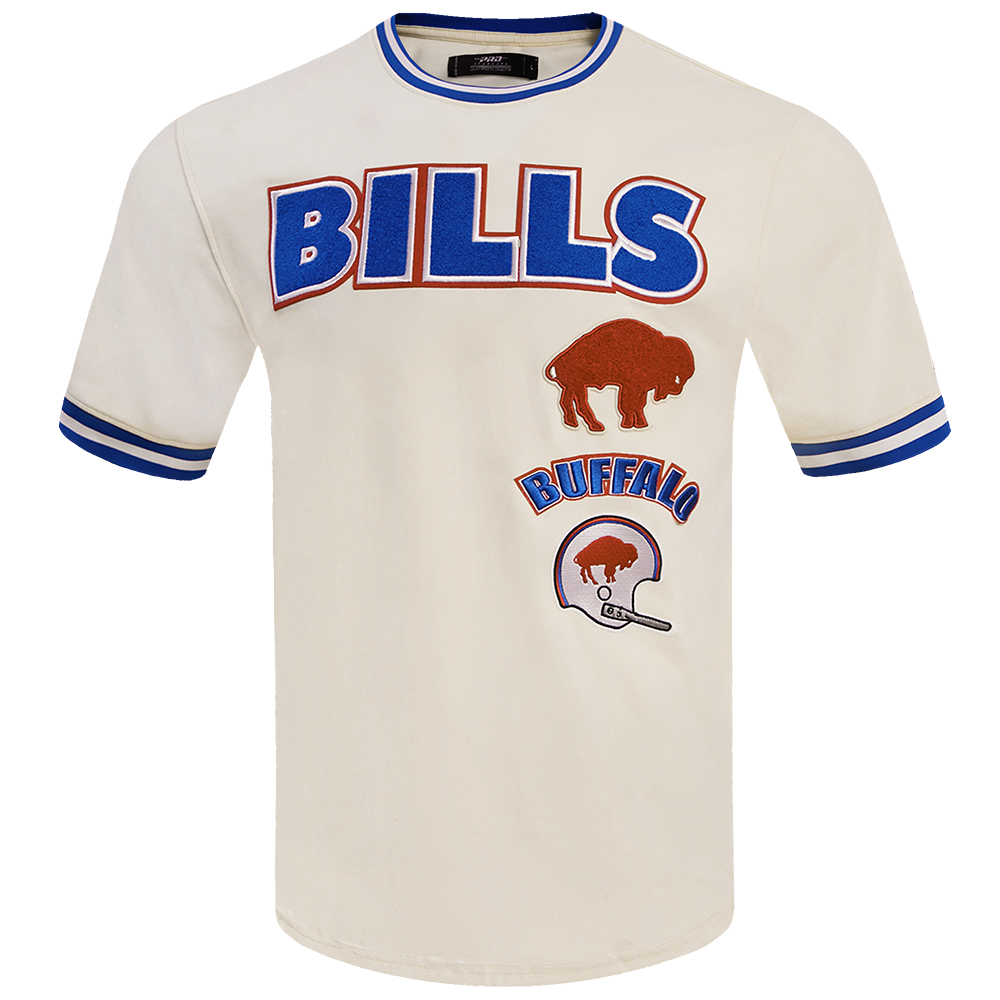 NFL BUFFALO BILLS RETRO CLASSIC MEN'S TEE (EGGSHELL/ ROYAL BLUE) – Pro ...