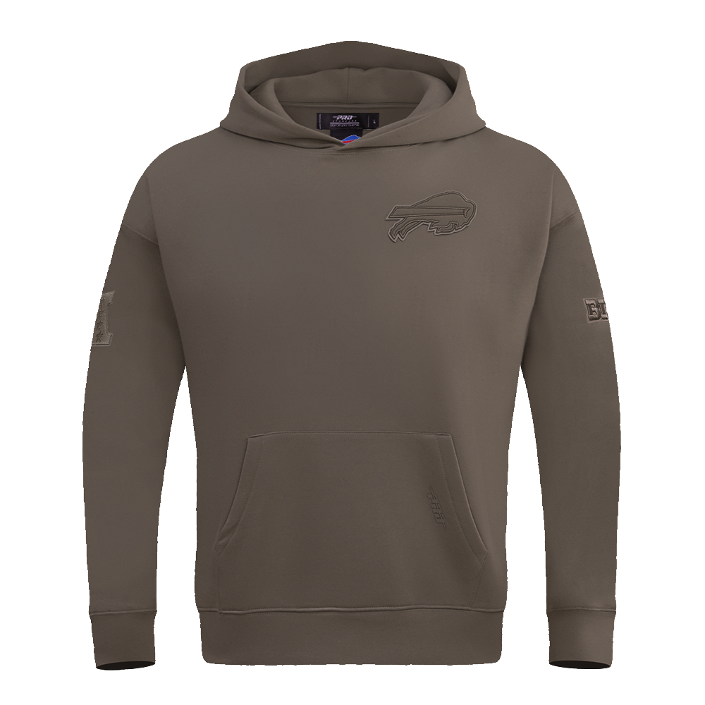 NFL BUFFALO BILLS NEUTRAL DROP SHOULDER MEN'S PULLOVER HOODIE (DARK TA ...
