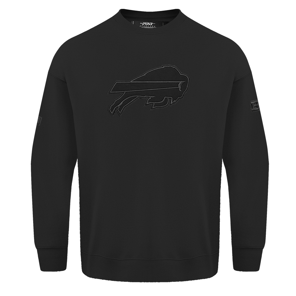 NFL BUFFALO BILLS NEUTRAL DROP SHOULDER MEN'S CREWNECK (BLACK) – Pro ...