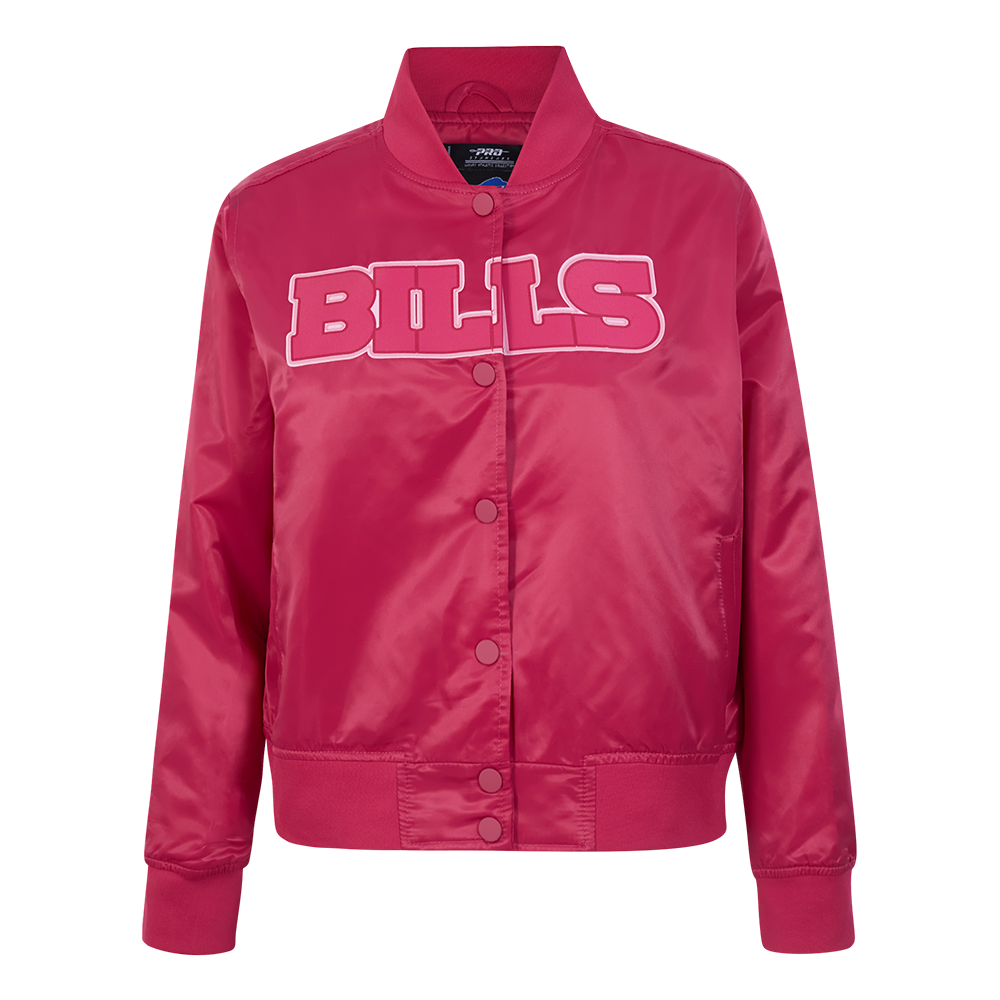 Pro Standard NFL Buffalo Bills Triple Pink Satin Jacket - Women's