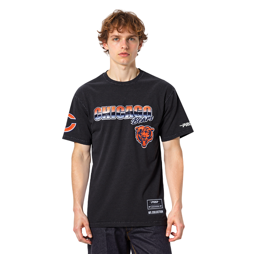 NFL CHICAGO BEARS CHROME MEN'S CJ DROP SHOULDER TEE (WASHED BLACK ...