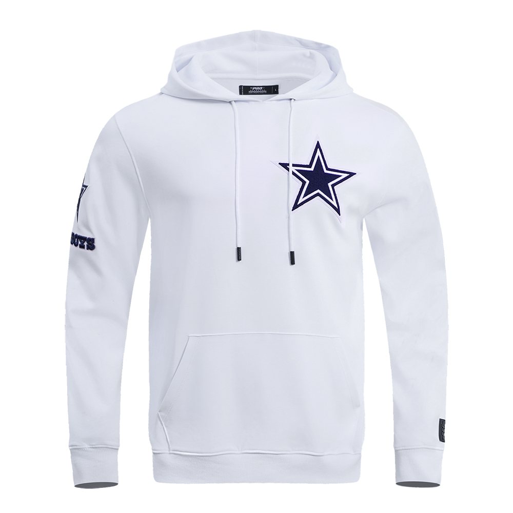 NFL DALLAS COWBOYS CLASSIC CHENILLE MEN'S PULLOVER HOODIE (WHITE) – Pro ...