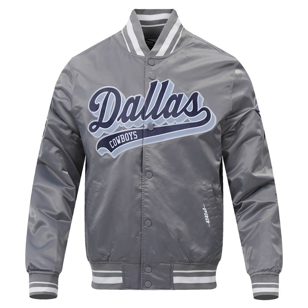Pro Standard NFL Dallas Cowboys Script Tail Satin Jacket - Men's