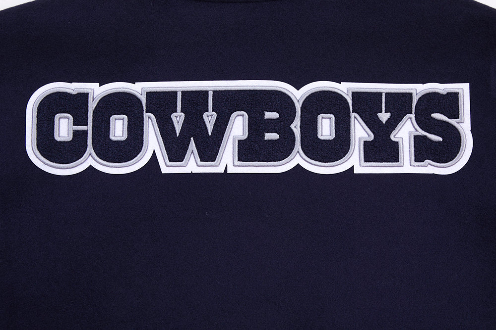 NFL DALLAS COWBOYS CLASSIC WOOL MEN´S VARSITY JACKET (MIDNIGHT NAVY/WH ...