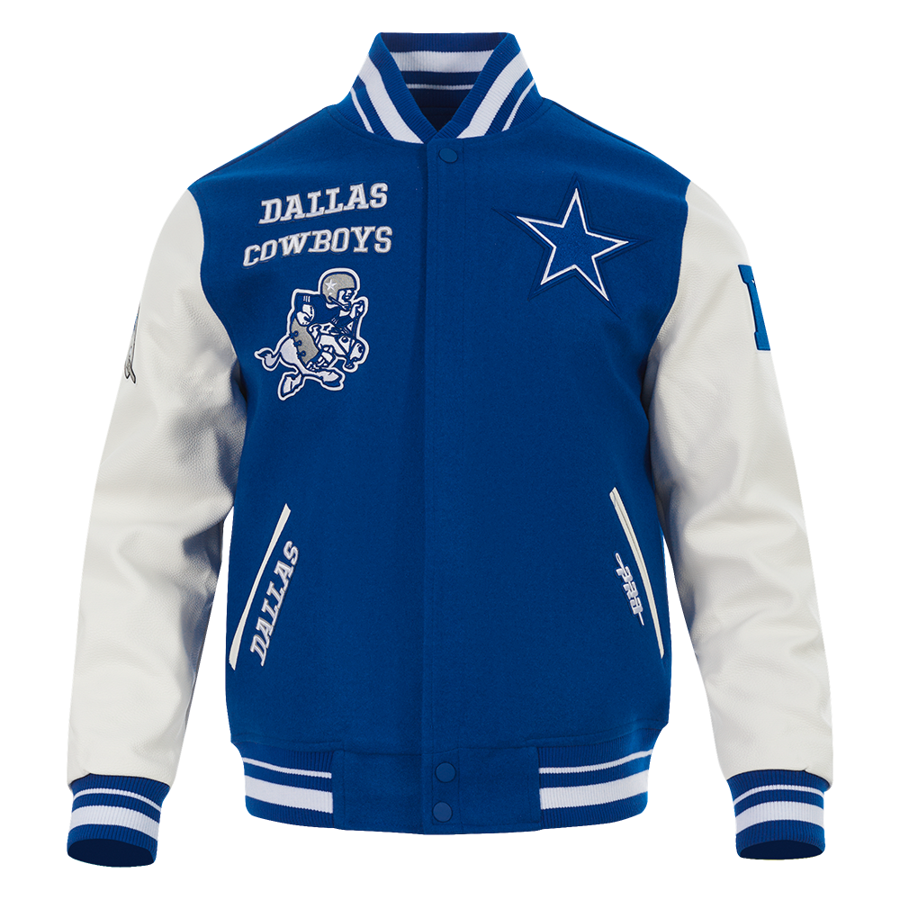 NFL DALLAS COWBOYS RETRO CLASSIC MEN'S RIB WOOL VARSITY JACKET (DODGER ...