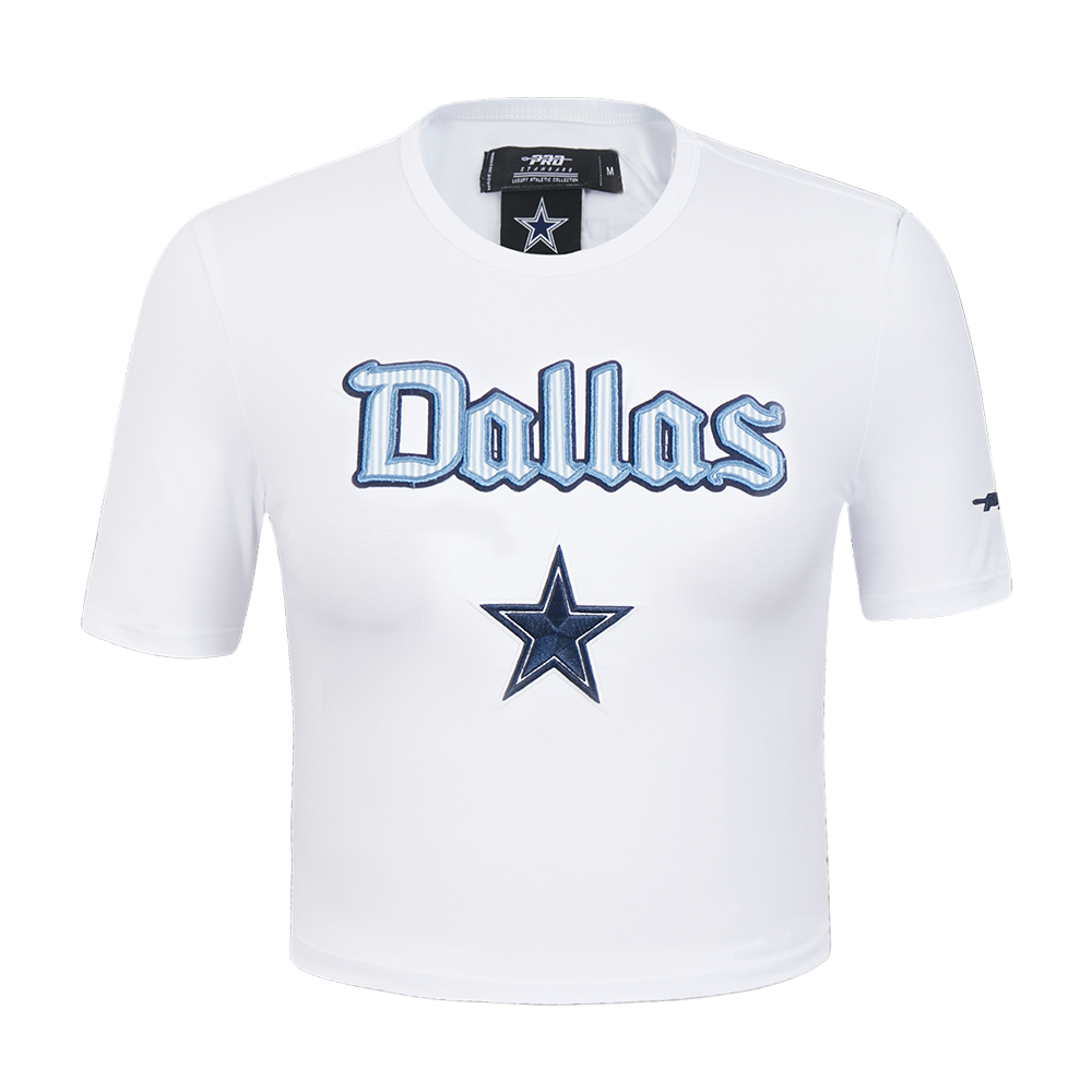NFL DALLAS COWBOYS COUNTRY CLUB WOMEN'S MIDRIFF TEE (WHITE) – Pro Standard