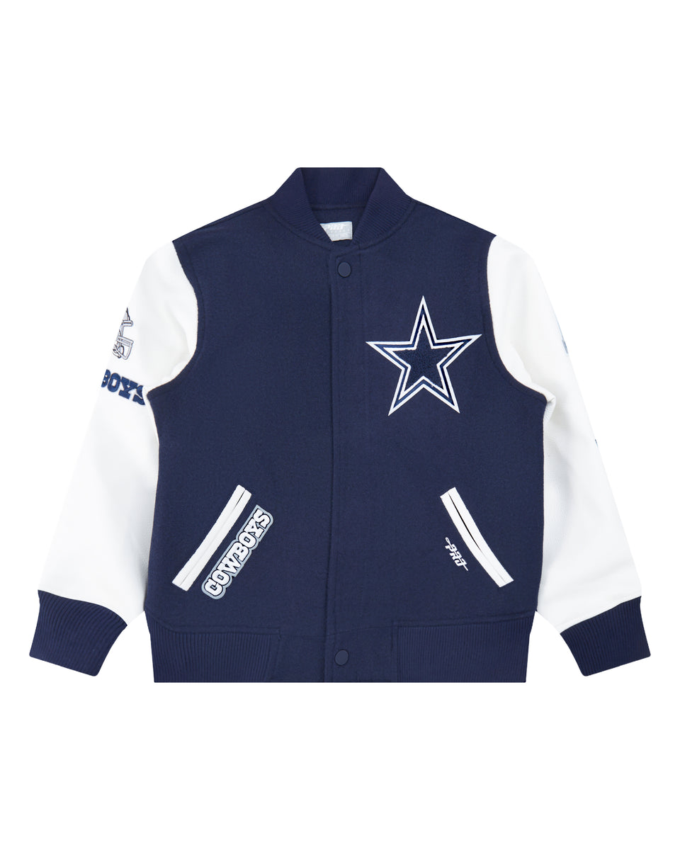 NFL DALLAS COWBOYS CLASSIC BIG BOYS WOOL VARSITY JACKET (MIDNIGHT NAVY ...