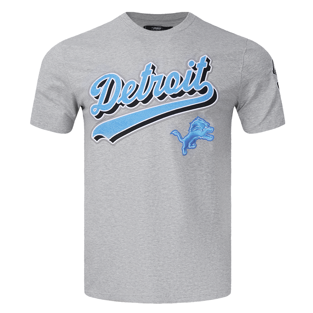NFL DETROIT LIONS SCRIPT TAIL MEN'S TEE (HEATHER GREY) – Pro Standard